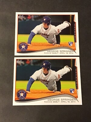 (2) 2014 Topps Update George Springer Rookie Cards #US-210 Houston ...