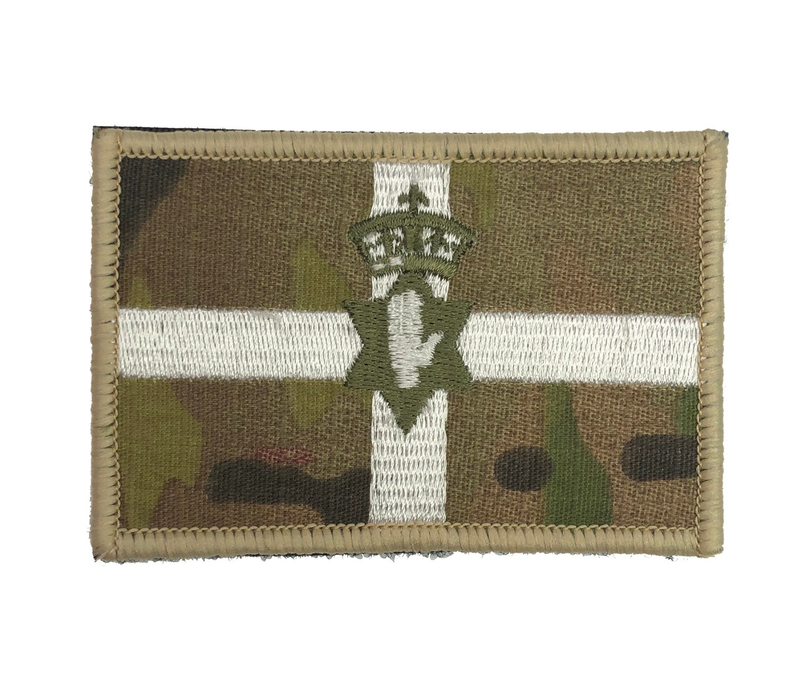 Multicam / MTP Ulster Flag Patch + Hook Fastener Back - Badge Insignia ...