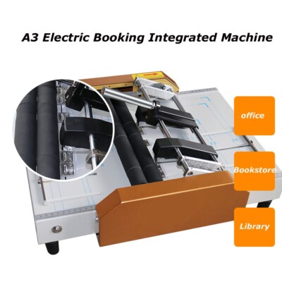 A3 Electric Booking Integrated Machine Automatic Binding/ Folding ...