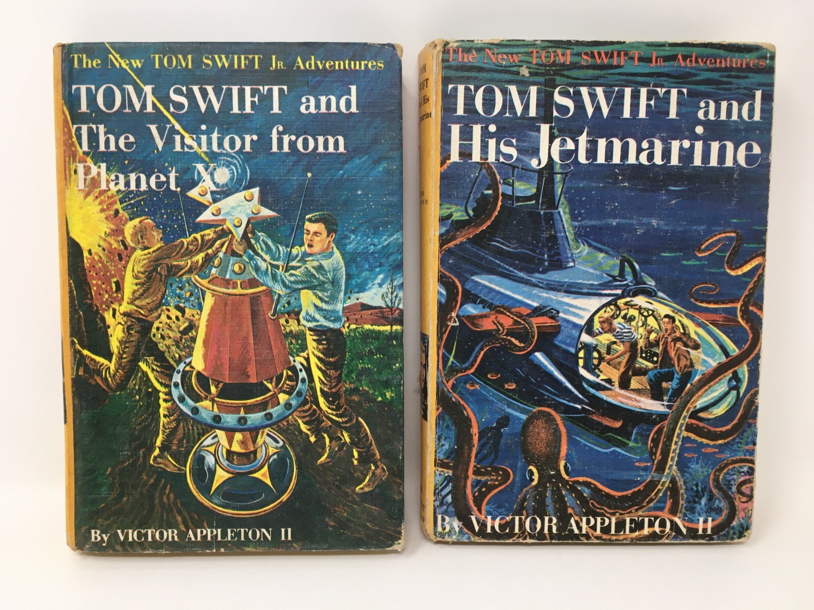 Vintage Tom Swift Jr Book Lot of 8 Victor Appleton II Hardcover 3 With ...