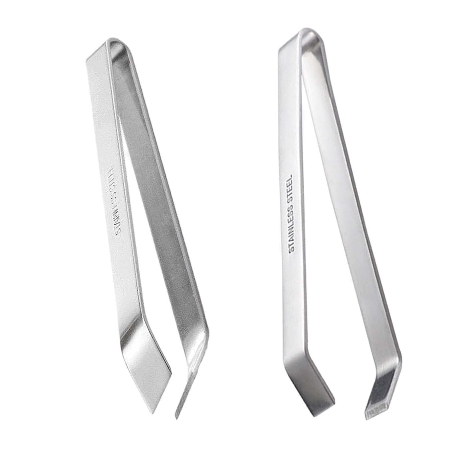 2Pcs Fish Bone Tweezers Portable Ergonomic Plucking Clamp Chef ...