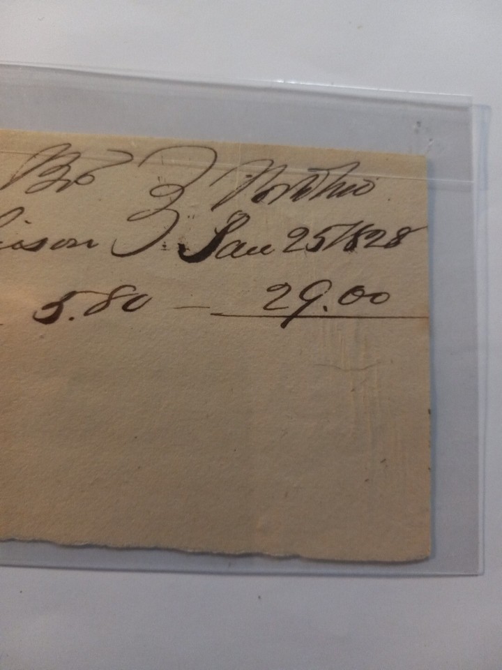 1828 $29 PROMISSORY NOTE AU Beautiful Autographs ASKING FACE VALUE | eBay