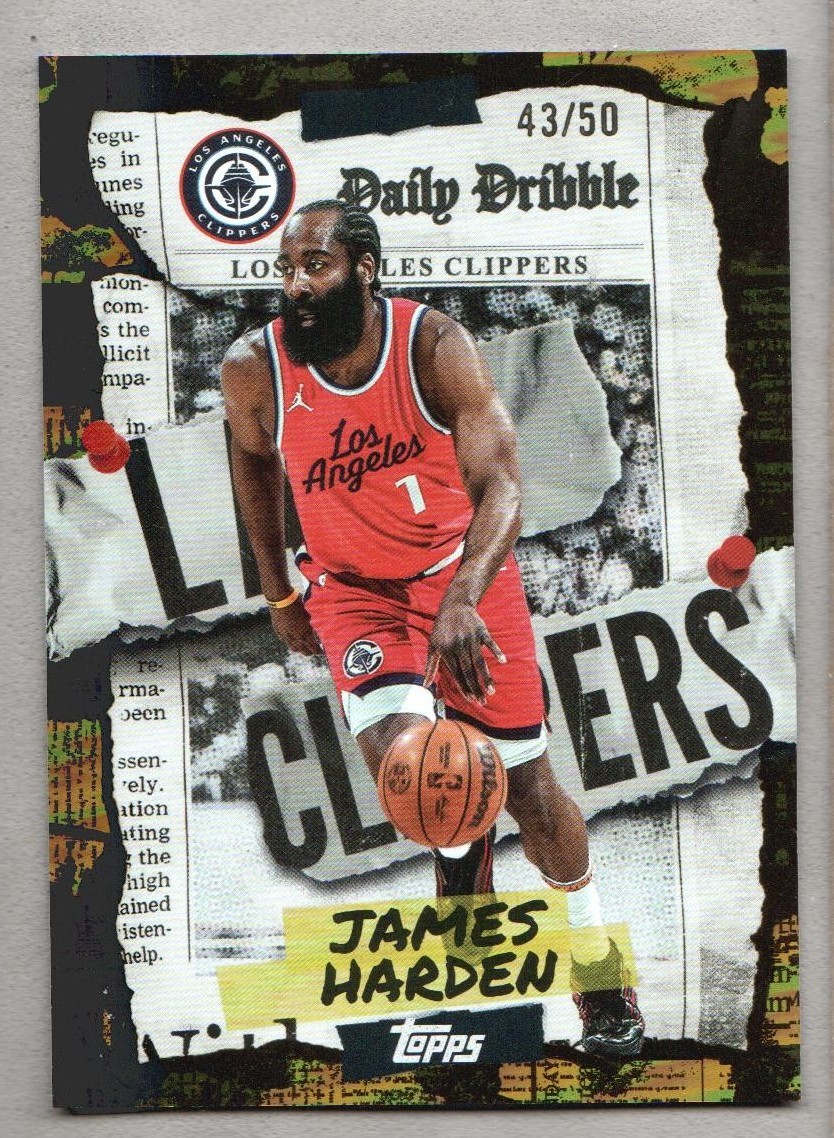2025-26 Topps - The Daily Dribble James Harden #DD-22 Gold Rainbow /50 ...