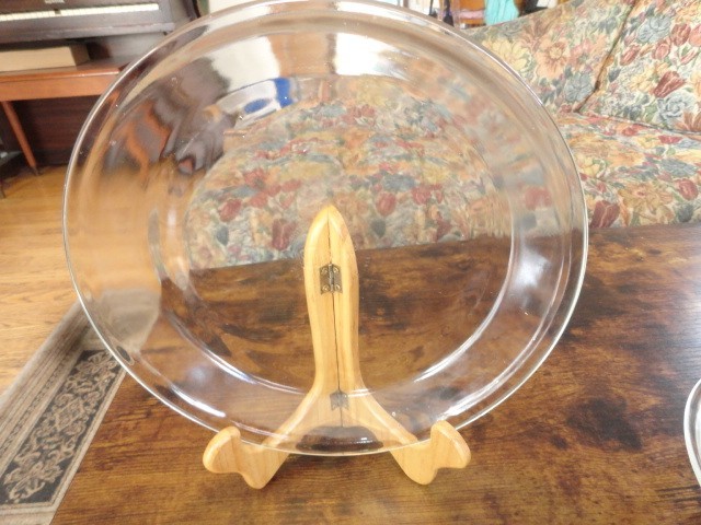 Vintage Clear Glass Anchor Hocking USA 10" Pie Pan Plate -Oven and ...