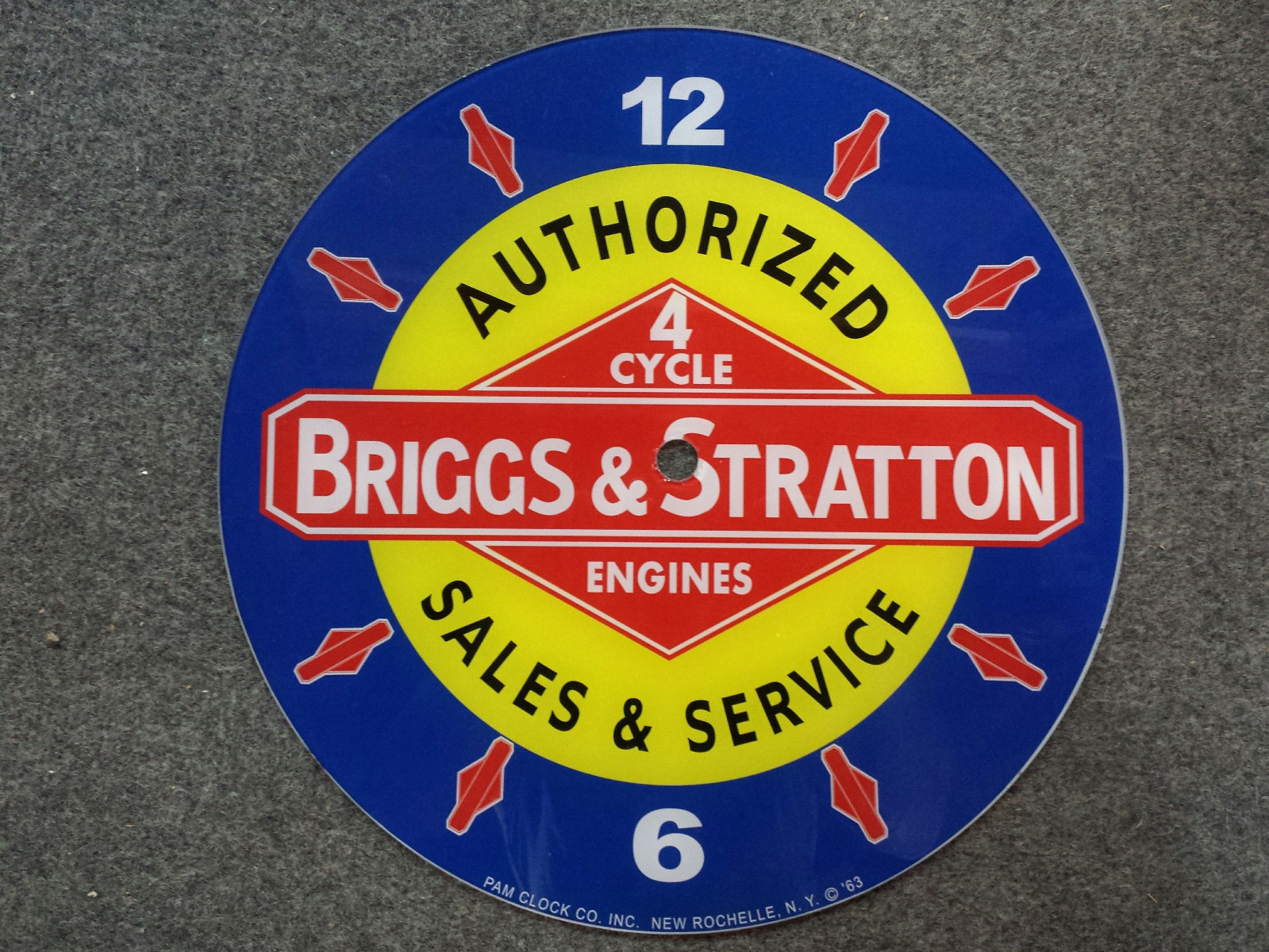 *NEW*14.25" BRIGGS AND STRATTON MOTOR GAS OIL ROUND GLASS FACE FOR PAM ...