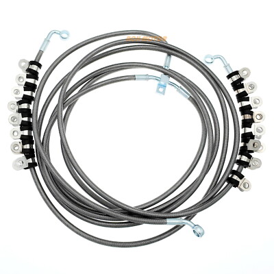 Rear Braided Brake Hose Line Assembly For 72'' Can-Am Maverick X3 Turbo ...