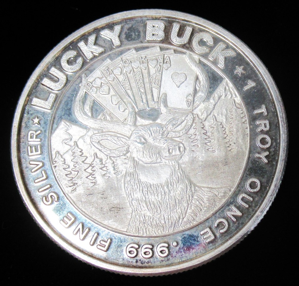 1991 Colorado Lucky Buck Casino Round 1 oz 999 Fine Silver Proof | eBay