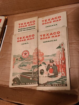 Vintage Texaco Road Map Lot | eBay