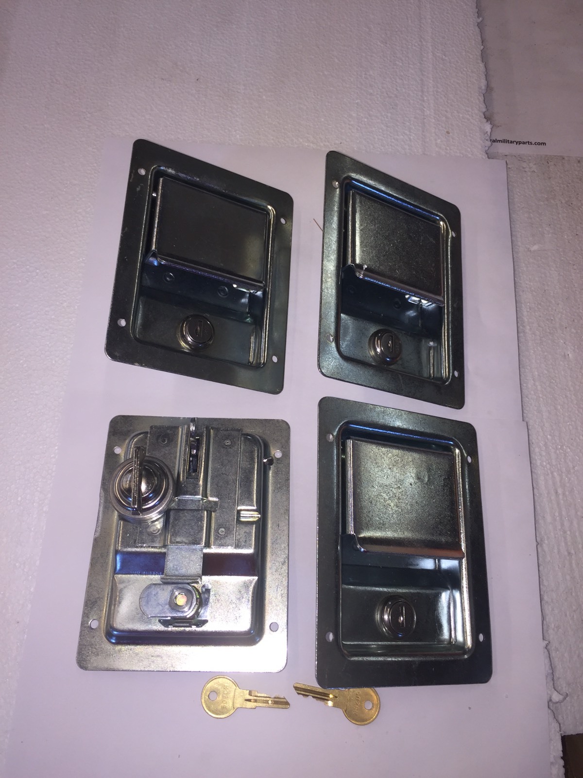 Humvee M998 4 Dual Locking Unpainted Locking x-door Latches Handles ...