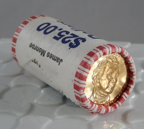 BU 2007 James Monroe Presidential Dollar $1 Original Bankwrapped Roll ...