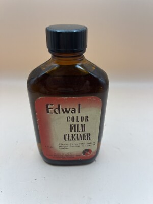 Vintage Edwal Color Film Cleaner Bottle for Display | eBay