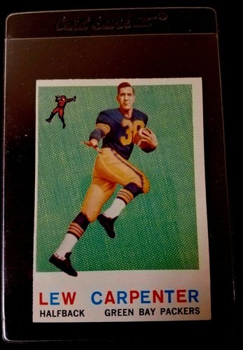 1959 LEW CARPENTER # 95 FOOTBALL ROOKIE CARD GREEN BAY PACKERS VINTAGE ...