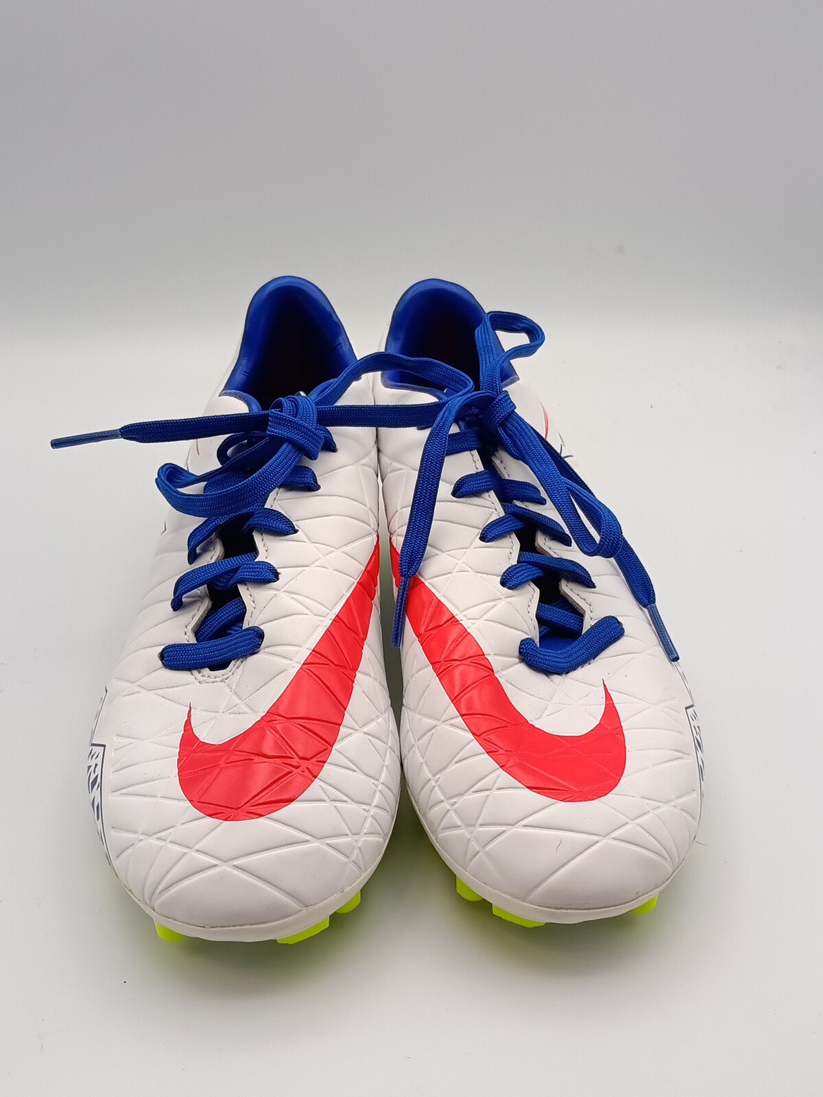 Hypervenom Phelon FG White Red Blue Soccer Cleats Boots NEW Womens Sz 6 ...
