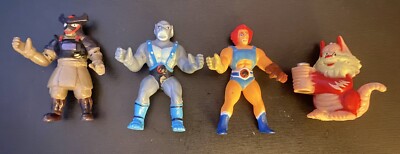 LJN VINTAGE Thundercats MINI pvc Figure lot of 3 + pencil topper Snarf ...