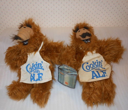 Vintage 1988 ALF Plush Hand Puppets Burger King Hairy Alien Kids Toys ...