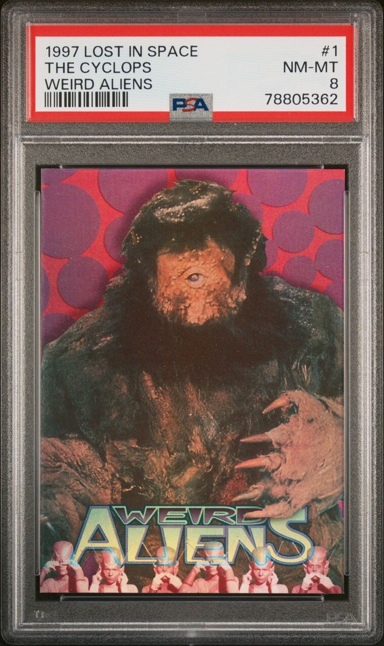 1997 Inkworks Lost In Space-The Cyclops-Weird Aliens- Card #1 PSA NM-MT ...