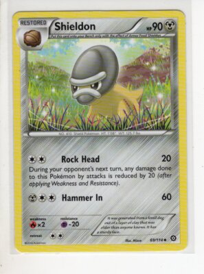 SHIELDON STEAM SIEGE SET POKEMON CARD 69/114 MP-HP | eBay