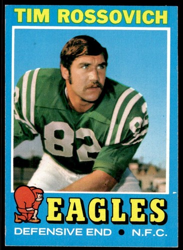 1971 TOPPS TIM ROSSOVICH PHILADELPHIA EAGLES #116D | eBay