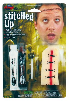Fun World Stitched Up Slash Wound FX 4pc Halloween Classic Monster ...
