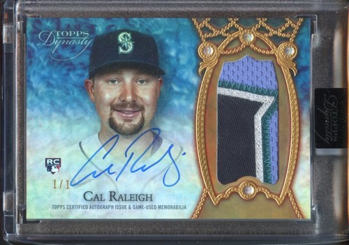 2022 Topps Dynasty Cal Raleigh - Dynasty Autograph Patch - Gold 1/1 ...