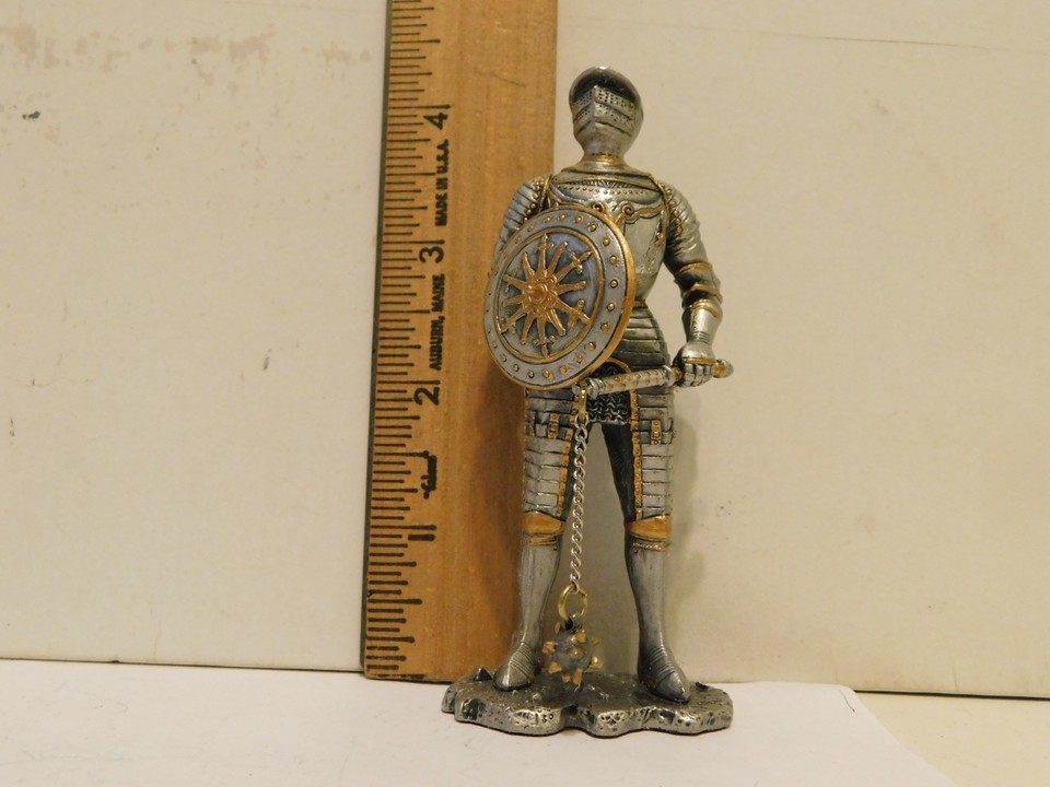 Myths & Legends, Pewter Medieval Knight on Foot w/Mace & Shield, 1 ...