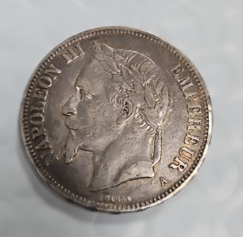 France 5 francs 1868 1868-A vf KM-799 Silver 0.900 Coin AA370 | eBay