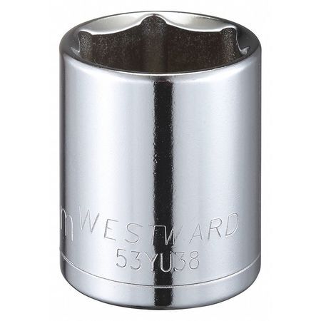 Westward 53Yu38 1/2 In Drive, 26Mm Hex Metric Socket, 6 Points | eBay