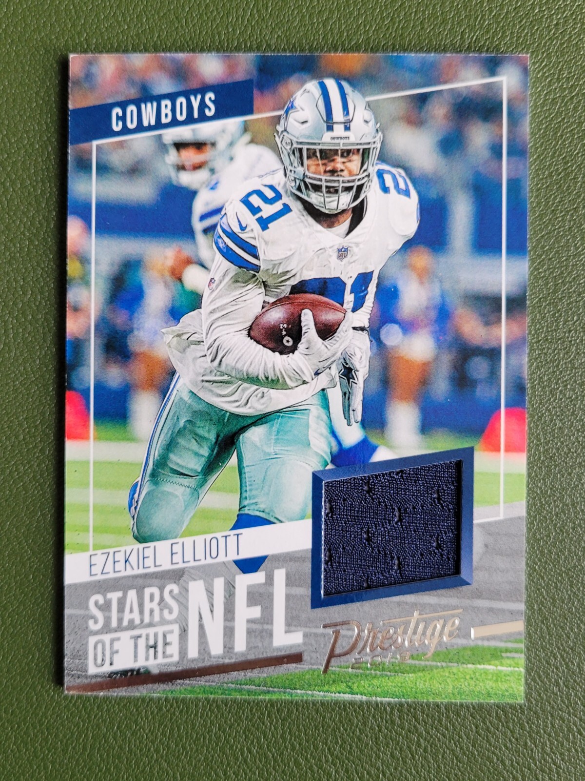 2019 PRESTIGE STARS OF THE NFL RELIC SS-EE EZEKIEL ELLIOTT COWBOYS OSU ...