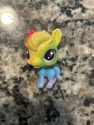 Prisman Highhoof Rainbow Glitter Horse #26 mini LPS Littlest Pet Shop ...
