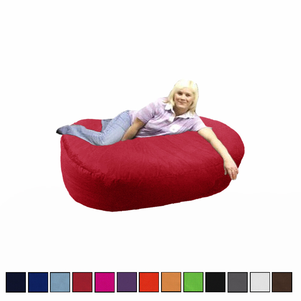 COTTON Beanbag Bed Sofa Bean Bag Comfy Sac Giant Large Seat Settee ...