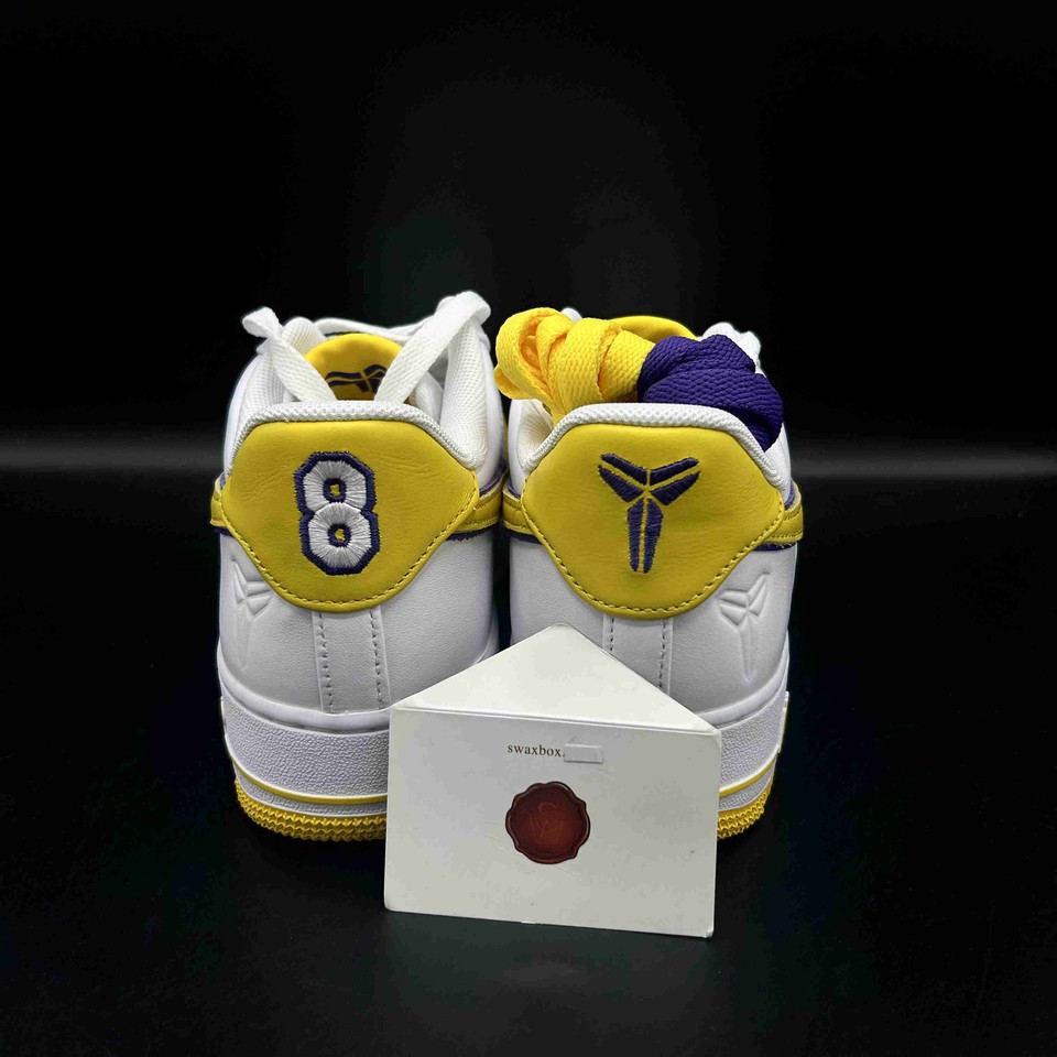 Nike Kobe Bryant x Air Force 1 Low Retro QS Lakers Home FZ1151-100 Ship ...
