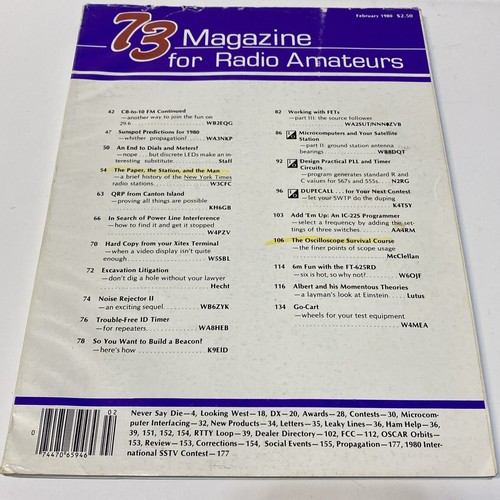 73 Magazine February 1980 For Radio Amateurs | eBay