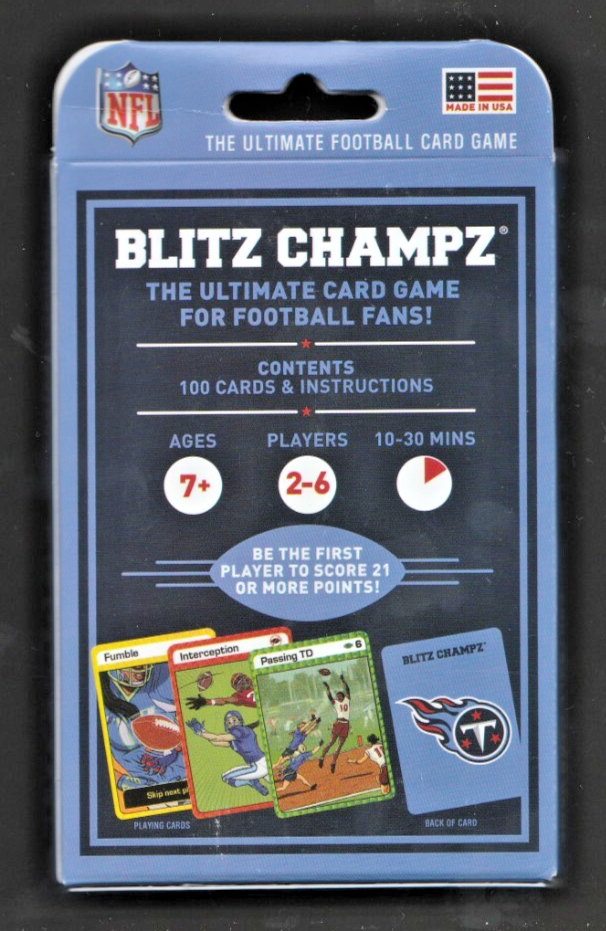 Blitz Champz Tennessee Titans NFL Card Game New Sealed | eBay