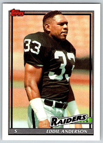 1991 TOPPS EDDIE ANDERSON LOS ANGELES RAIDERS #93 | eBay