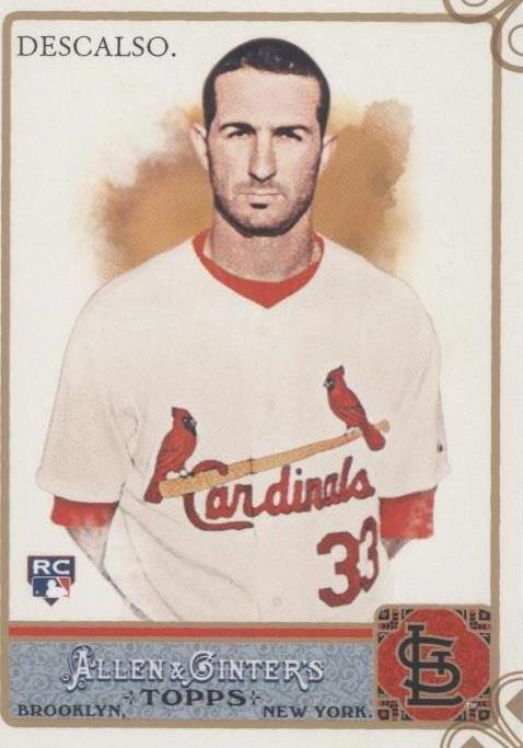2011 Topps Allen & Ginter's - Daniel Descalso #188 Ginter Code Puzzle ...