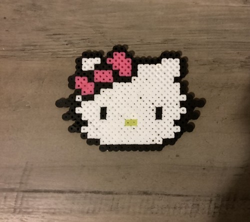 Hello Kitty Perler Bead Sprite Pixel Art | eBay