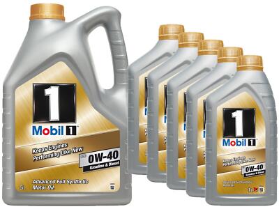 Mobil 1 FS 0W-40 10L Motor Oil Porsche A40 Approval | eBay