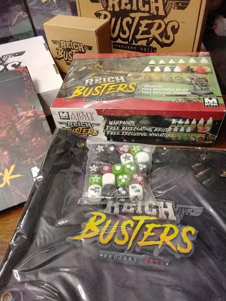 Reich Busters + expansions, Kickstarter, all brand new and sealed as ...