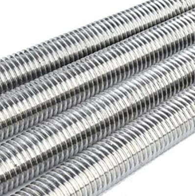 M22-2.5 THREADED STEEL ROD. 12 inch .Fully Threaded. Zinc Galvanized ...