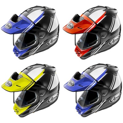 Arai Tour X5 Cosmic Dual Sport Motorcycle Helmet Adventure Yellow Blue ...