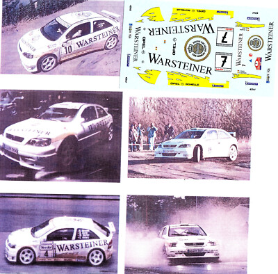 Decals 1/43 Neuf Opel Astra kit car War..steiner Hunsruck 99 Gratuit | eBay