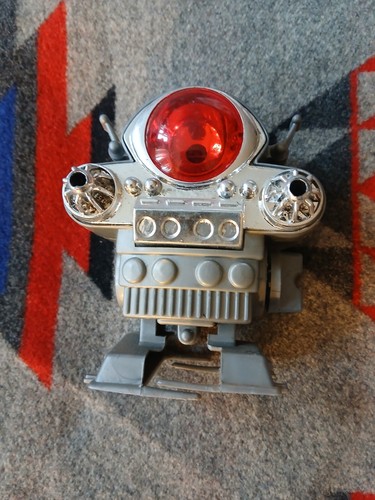 Vintage Cyclops Wind Up Robot Sparking Silver Chrome | eBay
