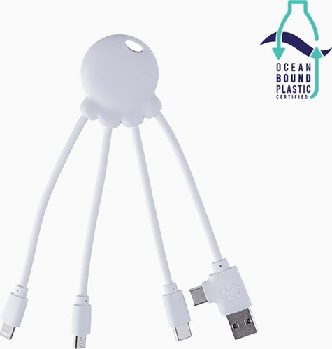 OCTOPUS-CBL USBA+C -USBC/MIC/Light 15Cm OBP White | eBay