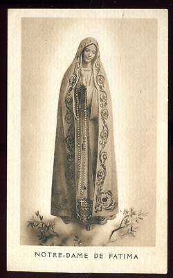 ANTIQUE HOLY CARD OF OUR LADY OF FATIMA | eBay
