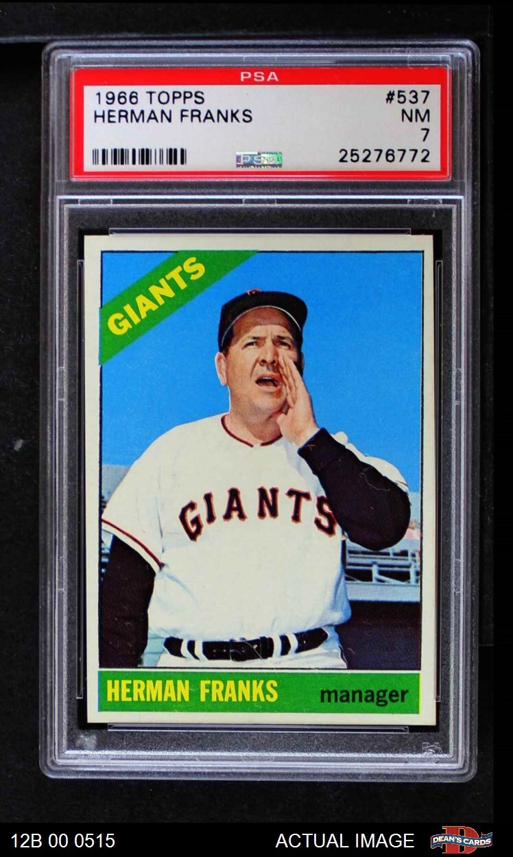 1966 Topps - High # #537 Herman Franks for sale online | eBay