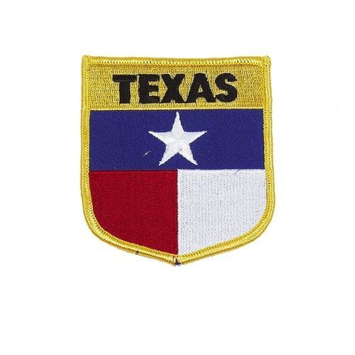 TEXAS USA STATE SHIELD FLAG EMBROIDERED IRON-ON PATCH CREST BADGE.. NEW ...