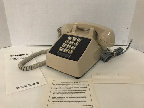 Comdial Single Line Telephone NIB 2500-AS Rev B 11-92 Mfg. Desktop New ...
