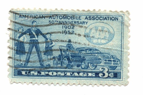 US 3 Cent AAA American Automobile Association Stamp 1952 Scott 1007 ...