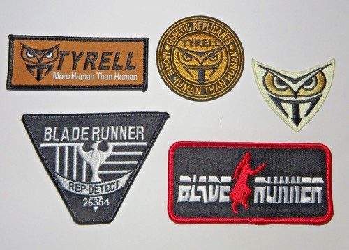 Blade Runner Movie Deluxe Embroidered Patch Set of (5) Five 1st Quality ...