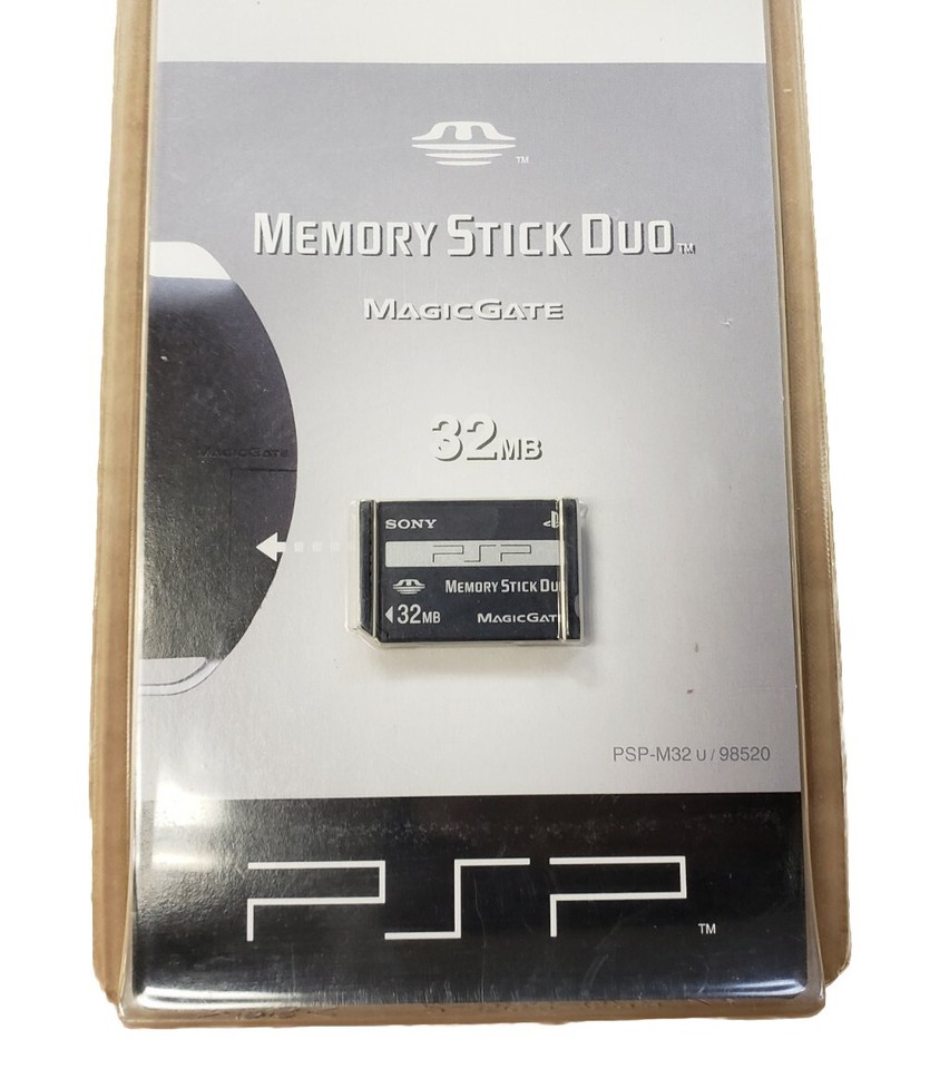 Sony PSP 32MB Memory Stick DUO Magic Gate (Official OEM) PSP-M32 New ...